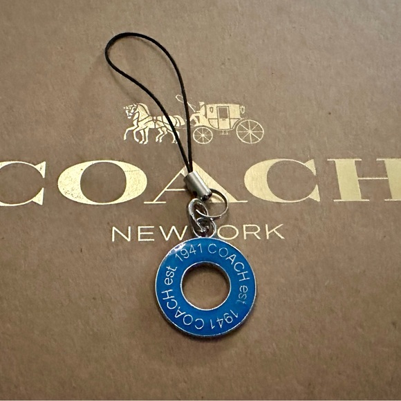 Coach | Accessories | Coach Est 941 Blue Enamel Donut Cell Phone ...